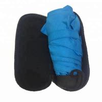 China 5 Fold Ladies Pocket Umbrella Small Size 6 Panel Waterproof Pongee Fabric with EVA Case for sale