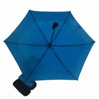 China 5 Fold Ladies Pocket Umbrella Small Size 6 Panel Waterproof Pongee Fabric with EVA Case for sale