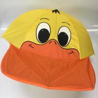 China 18 Inches Manual Open Cute Cartoon Duck Umbrella Waterproof Polyester for sale