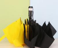 China Ladies Sun Three Foldable Umbrella With Colorful LED for sale