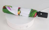China 3 Fold Ladies Umbrella 8mm Metal Shaft Auto Open Close Digital Printing for sale
