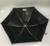 China Small 5 Fold Ladies Pocket Umbrella UPF 30+ Sunproof Pongee Fabric Manual Open for sale