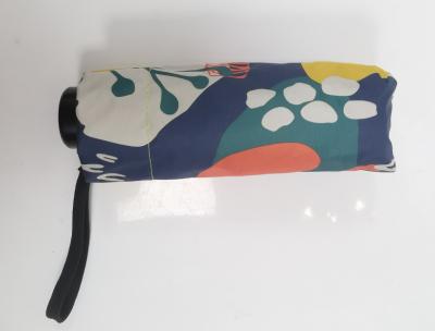 China 19 Inch 6K Pocket Sun Umbrella Manual Open Ladies Umbrella UPF 50+ for sale