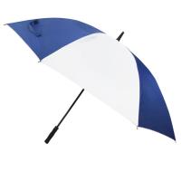 China Fiberglass Frame 190T Pongee Golf Umbrella 68 Inch Large Oversize Vented Auto Open for sale