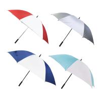 China Fiberglass Frame 190T Pongee Golf Umbrella 68 Inch Large Oversize Vented Auto Open for sale