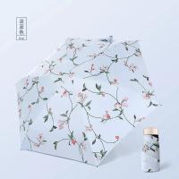 China Super Mini 19 Inch 5 Fold Umbrella Ultralight Sunblock UV Protection Pocket Size for Promotional Use for sale