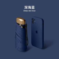 China Compact 5-Fold Umbrella with UV Protection - 19 Inch Folded Size, 90cm Open Diameter, Custom Logo Printing for sale
