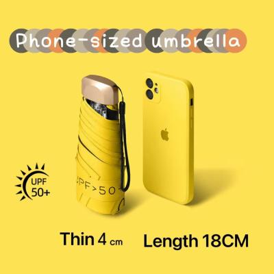 China Compact 5-Fold Umbrella with UV Protection - 19 Inch Folded Size, 90cm Open Diameter, Custom Logo Printing for sale