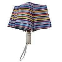 China 21 Inch Auto Open Close Travel Umbrella Golden Frame Waterproof Pongee 8 Ribs for sale