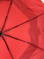 China Red Automatic Travel Umbrella 21 Inch 8 Ribs Pongee Fabric Folding Umbrella for Women Promotion for sale