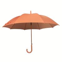 China Orange Golf Umbrella 23x8K Auto Open Fiberglass Shaft and Ribs 105cm for sale