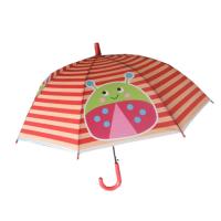 China Custom Kids Umbrella 18inch 190T Pongee Animal Pattern Bees Owl Ladybug Manual Auto Open for sale