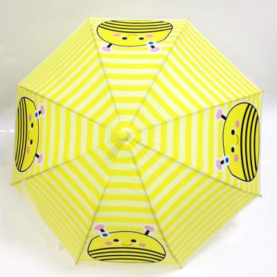 China Custom Kids Umbrella 18inch 190T Pongee Animal Pattern Bees Owl Ladybug Manual Auto Open for sale