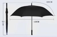 China 30 Inch Auto Open Golf Umbrella Yellow Fiberglass Frame 60 Inch Canopy for sale