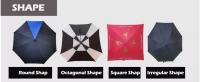 China Customized Logo Windproof Fiberglass Golf Umbrella Double Canopy for sale