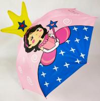 China Custom Kids Umbrella 18 Inch 6 Panels 190T Pongee 3D Animal Pattern for sale