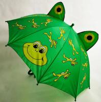 China Custom Kids Umbrella 18 Inch 6 Panels 190T Pongee 3D Animal Pattern for sale