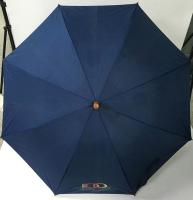 China Metal Shaft Auto Open Wooden Umbrella With Two Layers for sale