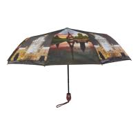 China 21 Inch Auto Open Close Digital Printing Umbrella with Fiberglass Ribs for sale