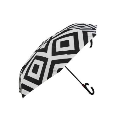 China Manual Open Double Layers Inverted Umbrella Fashion Design for sale
