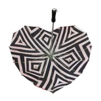 China Custom Heart Shape Fiberglass Wedding Umbrella Double Layer 32 Inch Auto Open for Bride for sale