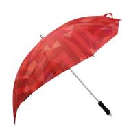 China Custom Heart Shape Fiberglass Wedding Umbrella Double Layer 32 Inch Auto Open for Bride for sale