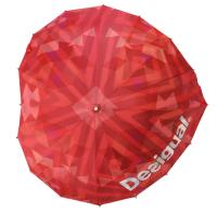 China Custom Heart Shape Fiberglass Wedding Umbrella Double Layer 32 Inch Auto Open for Bride for sale