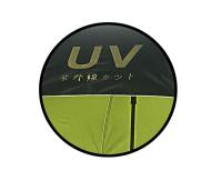 China Black UV PROOF Pongee Auto Open Stick Umbrella Diameter 105cm for sale