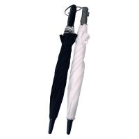 China Custom Logo 23 Inch Pongee Fan Umbrella with Steel Shaft and Fiberglass Frame for sale