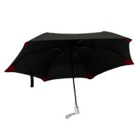 China 21 Inch Automatic Folding Travel Umbrella with Fiberglass Frame and Metal Shaft for sale