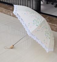 China Custom 19 Inch 8 Panel Reverse Umbrella Fiberglass Ribs Satin Fabric Manual Open 2 Folding Lightweight for sale