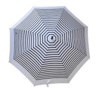 China 23 Inch Auto Open Stick Umbrella 8 Fiberglass Ribs J Shape Rubber Coated Handle for sale
