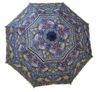 China 23 Inch Auto Open Stick Umbrella 8 Fiberglass Ribs J Shape Rubber Coated Handle for sale
