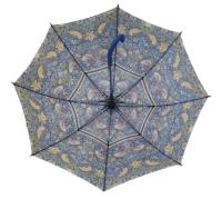 China 23 Inch Auto Open Stick Umbrella 8 Fiberglass Ribs J Shape Rubber Coated Handle for sale