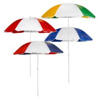 China 40 Inch Promotional Beach Umbrella with UPF 50+ UV Protection and Metal Frame for Outdoor Branding for sale