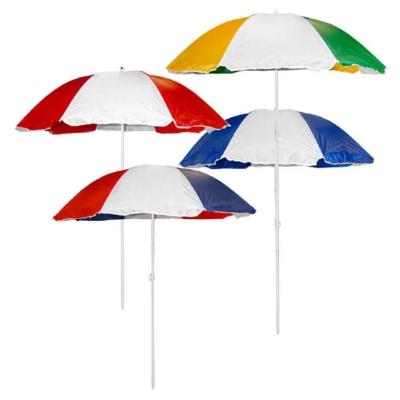 China 40 Inch Promotional Beach Umbrella with UPF 50+ UV Protection and Metal Frame for Outdoor Branding for sale