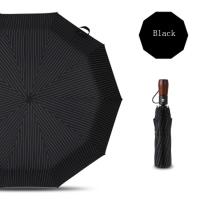 China 27 Inch Automatic 3 Fold Umbrella Pongee Fabric Metal Frame Custom Color for sale