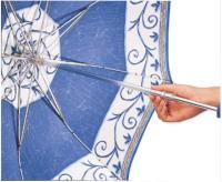 China Lightweight Aluminum Umbrella with Shape Handle - 104cm Open Diameter, 8 Ribs for Windproof Protection for sale