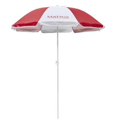 China 42 Inch UPF 50+ Windproof Beach Umbrella with Metal Frame - Custom Printing Available for sale