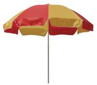China 42 Inch UV Blocking Beach Umbrella with UPF 50+ Protection and Metal Frame for sale