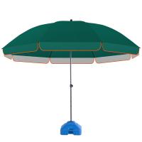 China 42 Inch UV Blocking Beach Umbrella with UPF 50+ Protection and Metal Frame for sale