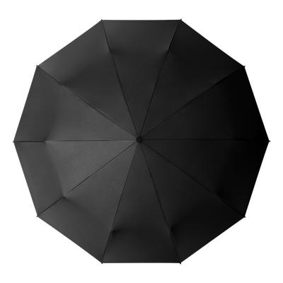 China Windproof 10-Ribbed Metal Shaft Automatic Open / Close Travel Umbrella for sale