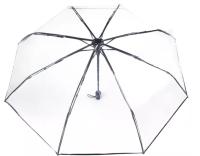 China Conveniently Compact Transparent Three-fold Umbrella Fits In A Bag for sale