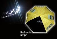 China EVA Kids Umbrella 21 Inch Reflective Strips Eco Friendly Odour Free Chrome Steel Frame for sale