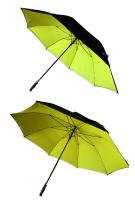China 34 Inch Auto Open Golf Umbrella with Fiberglass Frame and Rubber Grip Handle for sale
