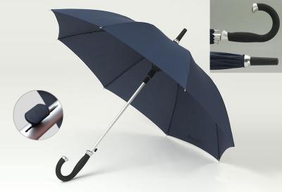 China Custom Logo 23 Inch Auto Open Waterproof Polyester Golf Umbrella with Aluminum Shaft for sale