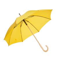 China 8-Rib Fiberglass Customizable Umbrella with Wooden Handle Standard Size Windproof for sale