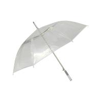 China Clear Canopy Umbrella 23 Inches Fiberglass Ribs Aluminum Shaft Auto Open Transparent Rain Umbrella for sale