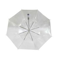 China Clear Canopy Umbrella 23 Inches Fiberglass Ribs Aluminum Shaft Auto Open Transparent Rain Umbrella for sale