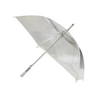 China Clear Canopy Umbrella 23 Inches Fiberglass Ribs Aluminum Shaft Auto Open Transparent Rain Umbrella for sale